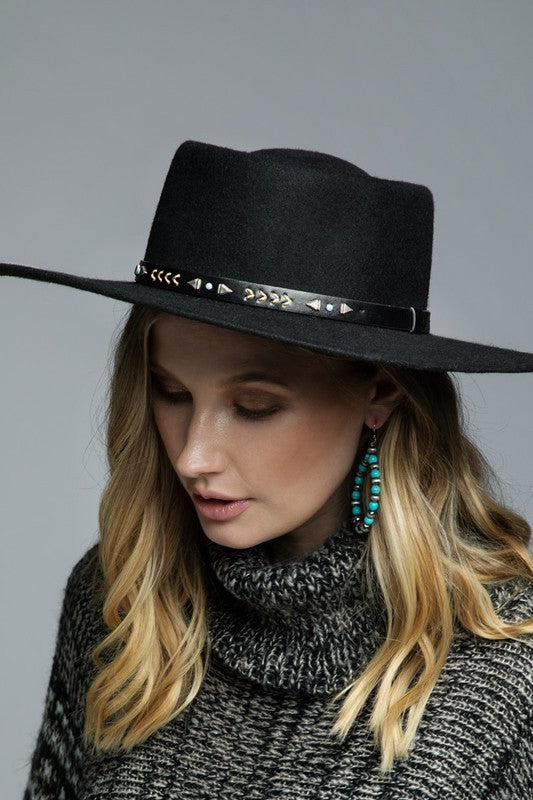 Black Wool Boater Hat – Believe Inspire Beauty